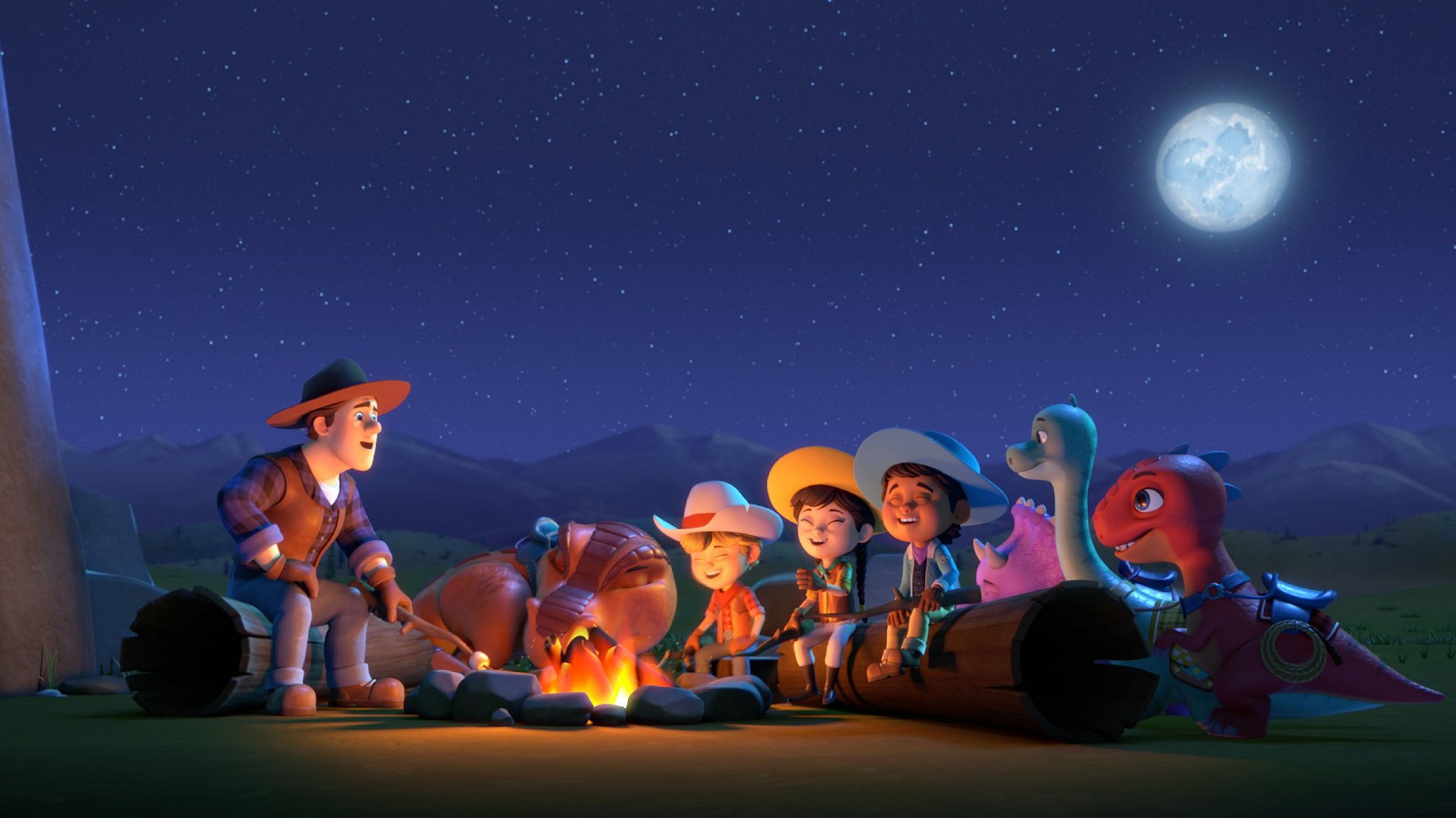 Dino Ranch - Stop That Spinosaurus! / The Spookasaurus (S01E02) (2021 ...