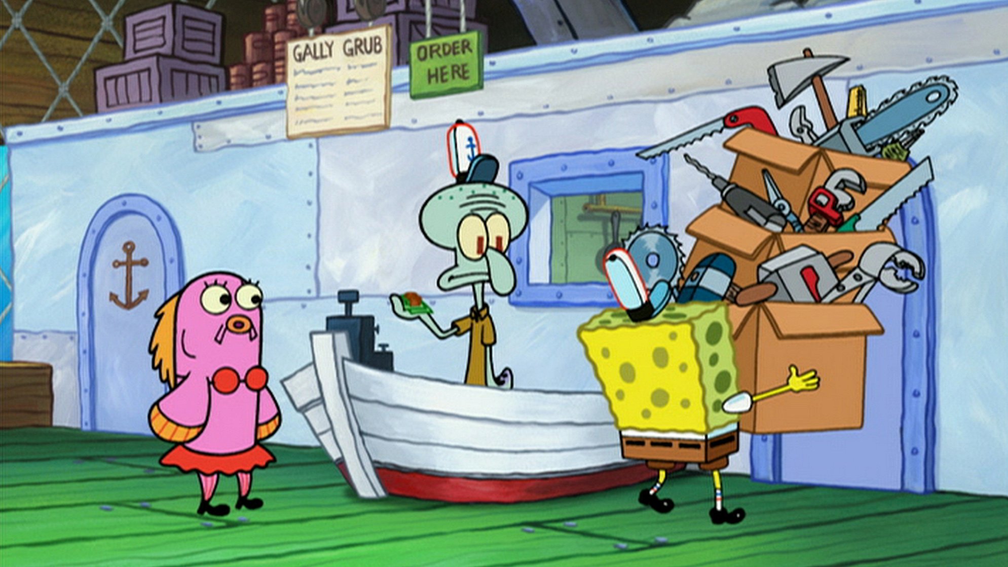 SpongeBob v kalhotách - Ať žijí duchové! / Sépiák a jeho klarinet ...