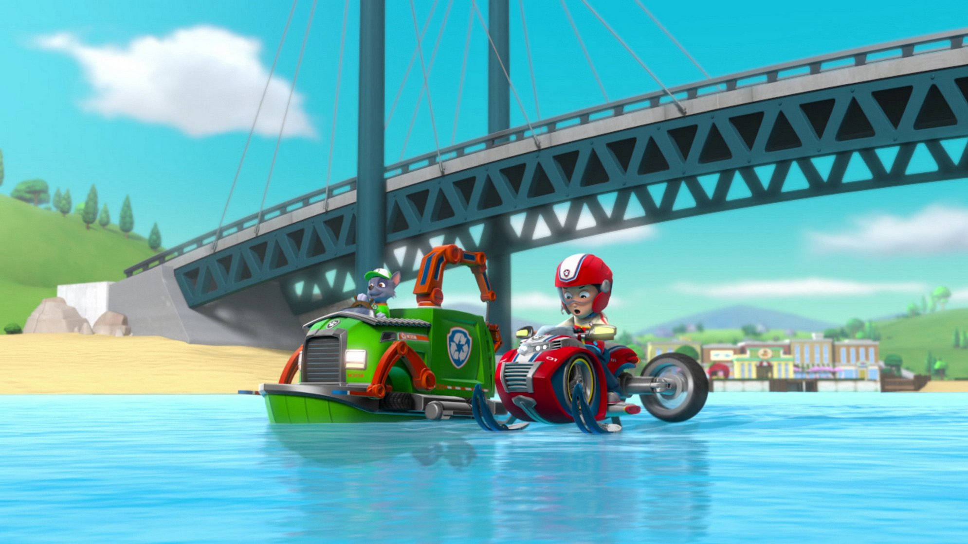 PAW Patrol - Pups in a Jam / Pups Save a Windsurfing Pig (S03E18) (2016 ...