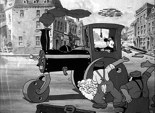 Mickey's Steamroller (1934) | ČSFD.cz