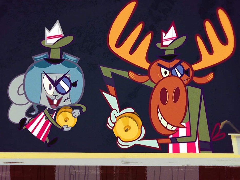 The Adventures of Rocky and Bullwinkle - Amazamoose and Squirrel Wonder ...