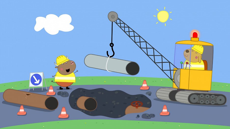 Prasátko Peppa - Digging Up the Road (S03E26) (2009) | ČSFD.cz