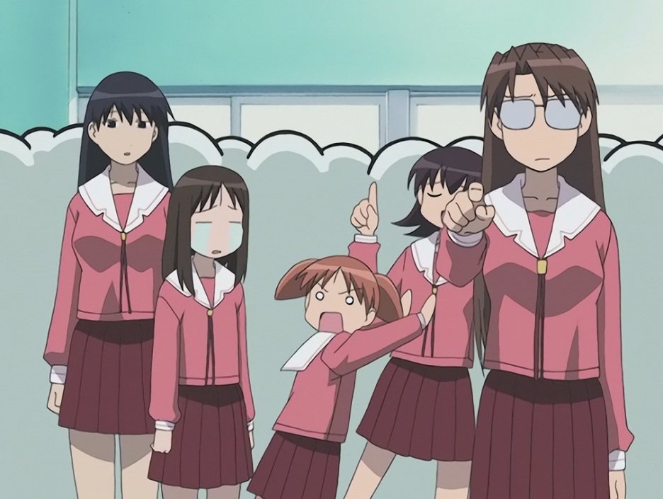 Azumanga daió: The Animation - Draft šimei / Class-gae / Ókami / Senpai ...