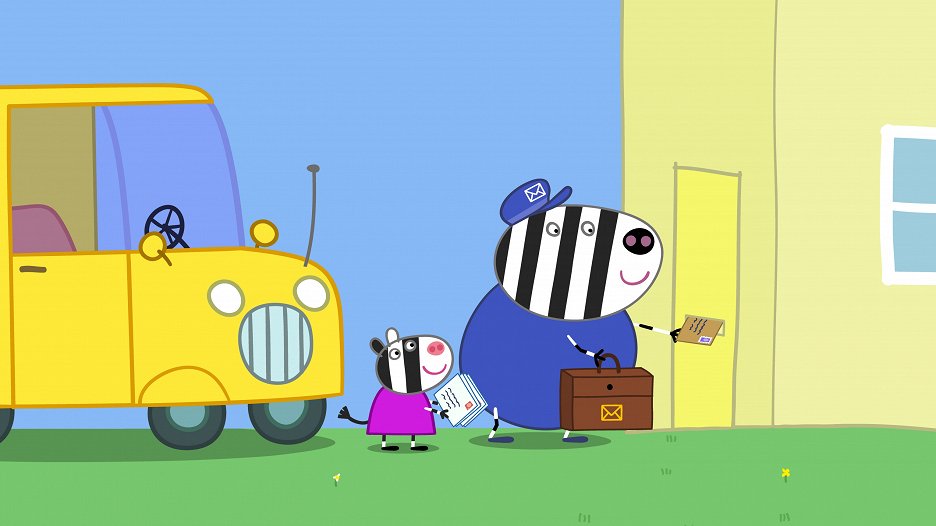 Prasátko Peppa - Zoe Zebra, the Postman's Daughter (S02E28) (2007 ...