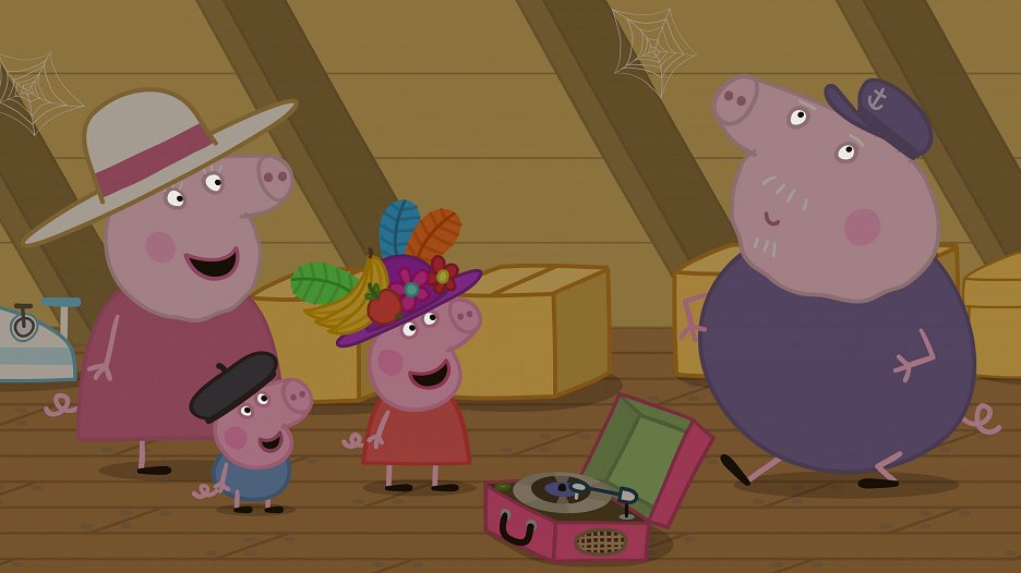 Prasátko Peppa - U babičky a dědy na půdě (S02E42) (2007) | ČSFD.cz