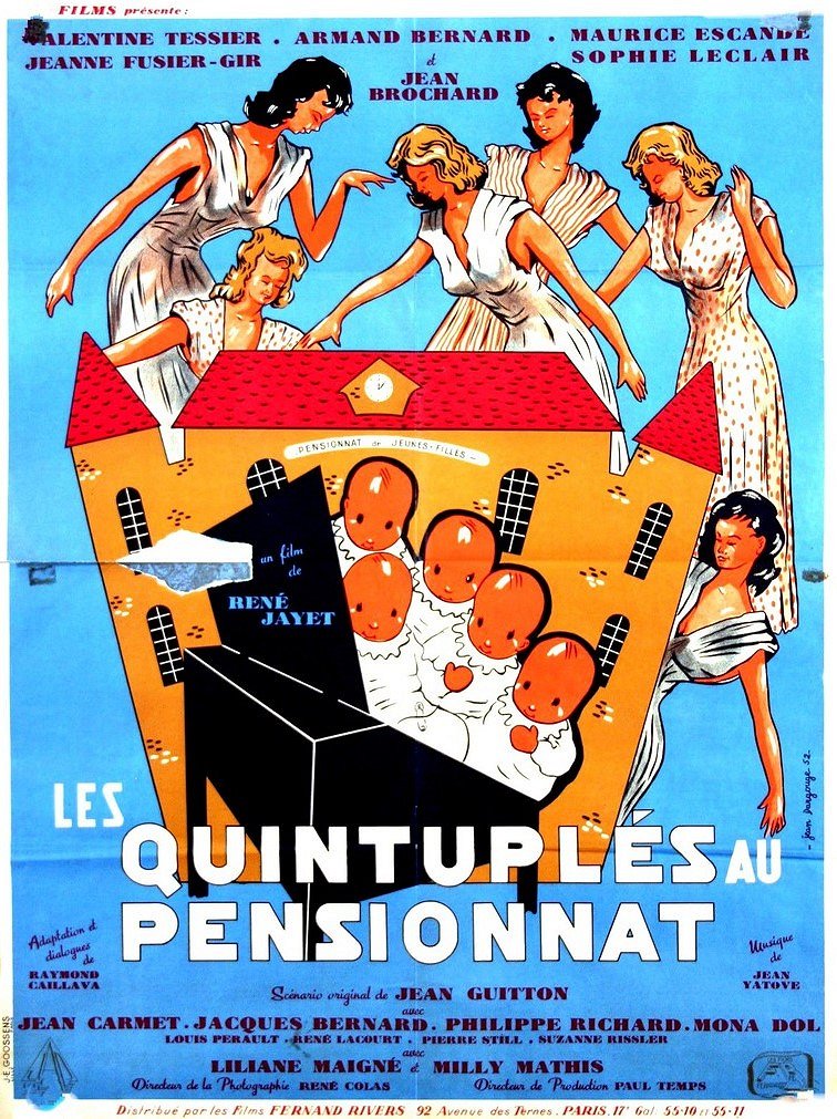 Des quintuplés au pensionnat (1953) | ČSFD.sk