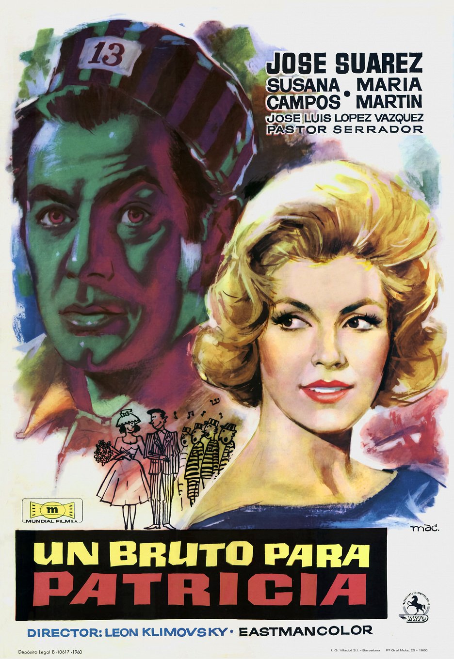 Un bruto para Patricia (1960) | Galerie - Plakáty | ČSFD.cz