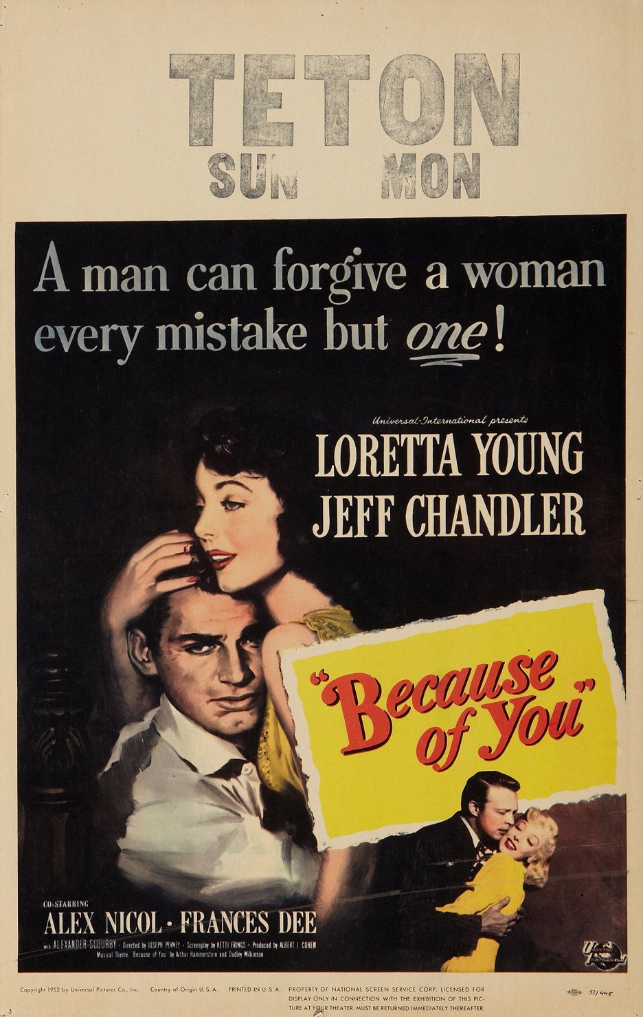 Because of You (1952) | ČSFD.cz