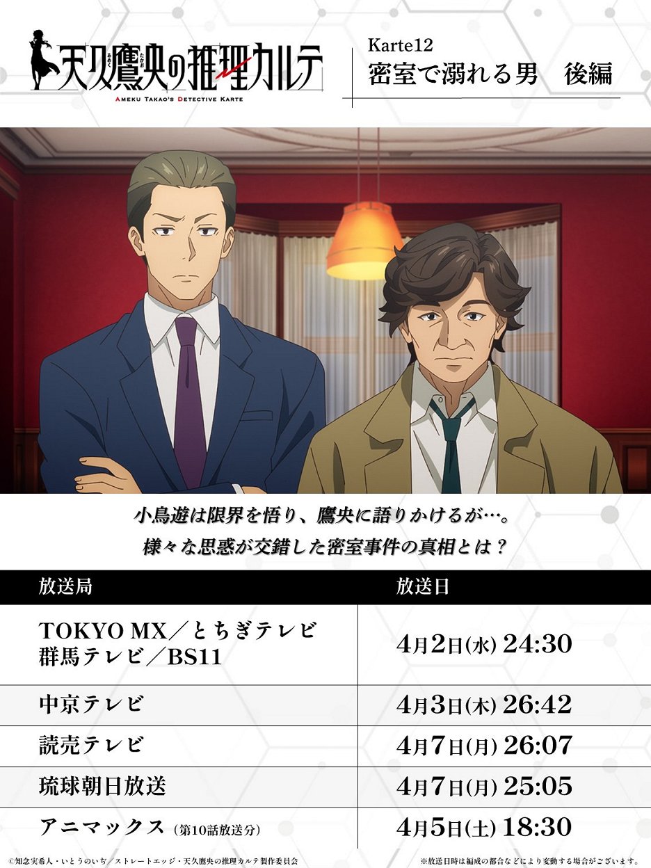 Ameku Takao no Suiri Karte - Misshitsu de Oboreru Otoko: Kouhen (E12 ...