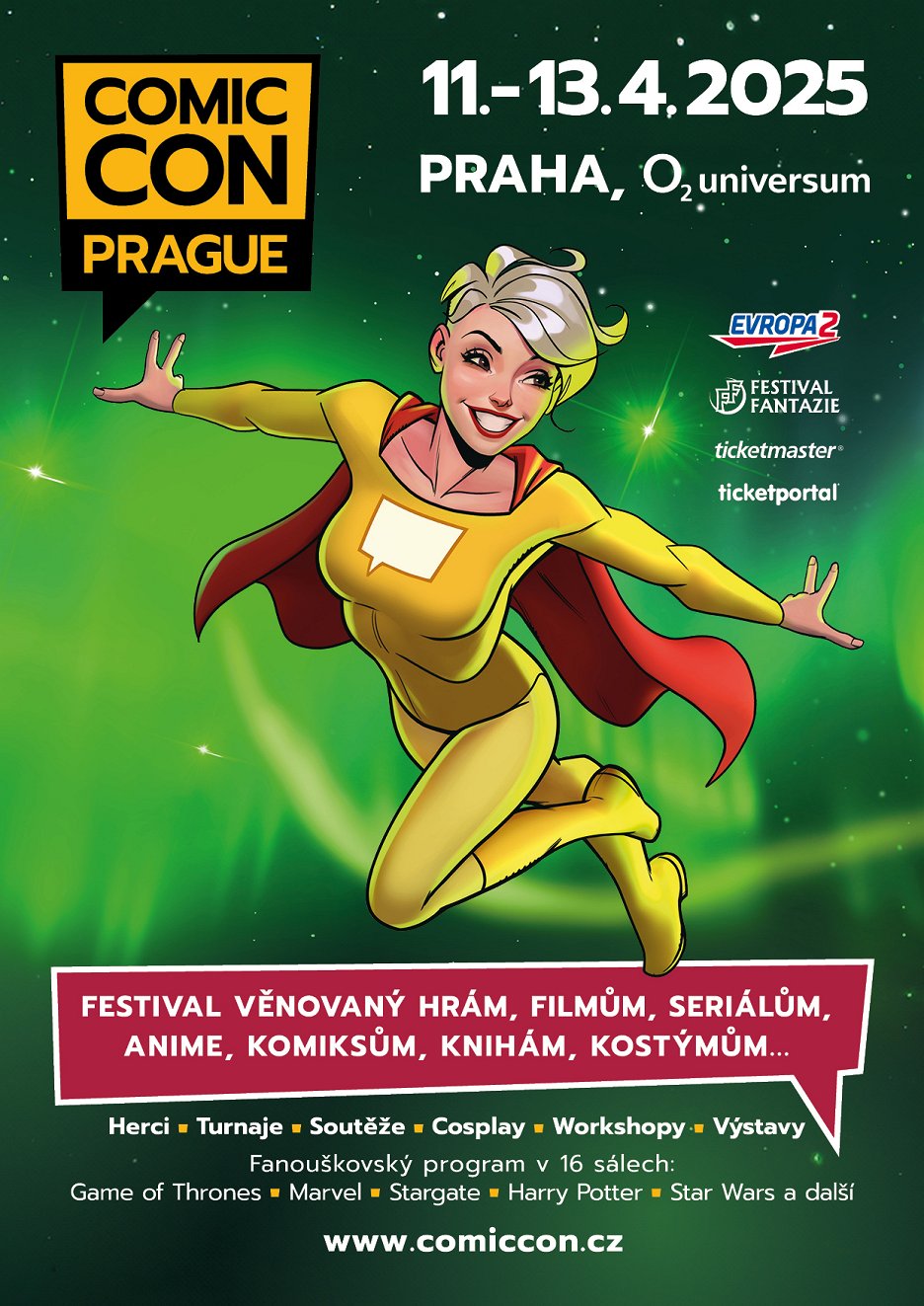 Comic-Con Prague 2025 oznámil další hvězdné hosty | Novinky | ČSFD.cz